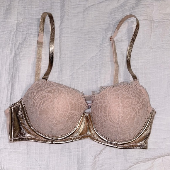 Victoria's Secret | Intimates & Sleepwear | Nude And Gold Lace ...